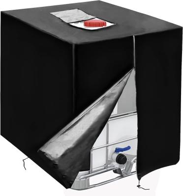 China IBC Tote Cover with Zipper 275 Gallon 1000L Outdoor Sunshade 210D Oxford Cloth Waterproof for sale