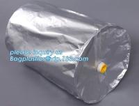 China Custom Round Bottom Aluminum Foil Drum Liner Bag 200 Ltr High Barrier Moisture Proof for sale
