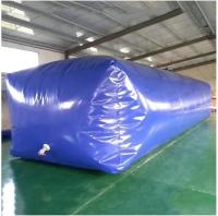 China Outdoor Collapsible Flexitank Water Bladder 1000L Durable PVC Water Storage Tank with Faucet for sale
