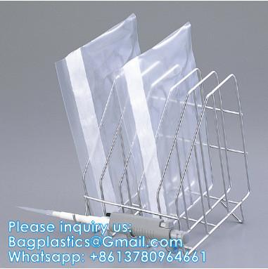 China Laboratory Stomacher Bag Rack 650ml 22oz Sterile Sampling Bags for Food Agriculture for sale