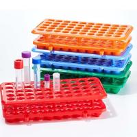 China PP Centrifuge Tube Rack 50 Holes 18mm Lab Test Tube Rack with Silicone Circlip for sale