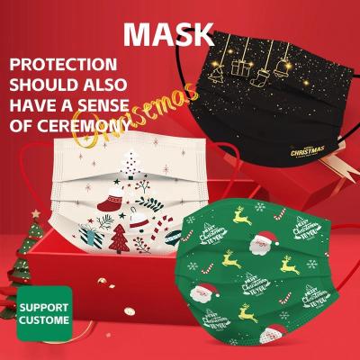 China Customizable Party Face Mask Cotton Polyester Reusable Holiday Supplies Eco-Friendly for sale