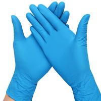 China Disposable Nitrile Gloves Powder Free Chemical Resistant Food Grade S-XL Blue White Black for sale