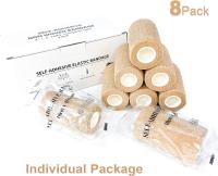 China Self Adhesive Cohesive Bandage Wrap 4in x 5yd Non Woven Athletic Tape for Wrist Ankle Support for sale
