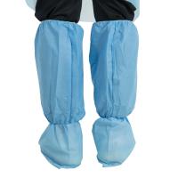 China Disposable Non Slip Blue Tall Waterproof Rain Shoe Cover 38x45cm PP Material Durable Boot Covers for sale