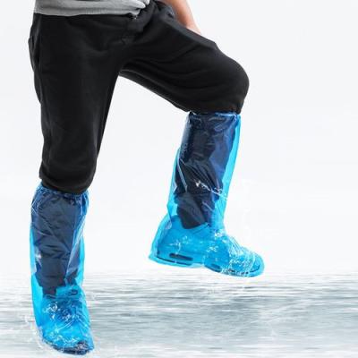China Disposable Non Woven SMS PP PE Knee High Medical Shoe Boot Covers 38x48cm Waterproof for sale