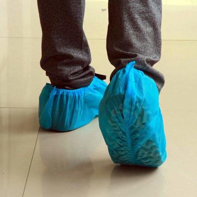 China Disposable Non Woven Shoe Cover 15x40cm Medical Anti Skid Waterproof Surgical for Hospital Dental for sale