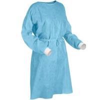 China PP Non-Woven Disposable 15g Lightweight Visitor Gown CE Medical Isolation Gown for sale
