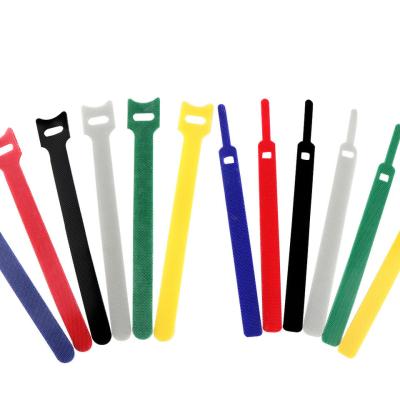 China Reusable Nylon Hook and Loop Cable Ties 12mm x 150mm Colorful Cord Ties for Binding for sale