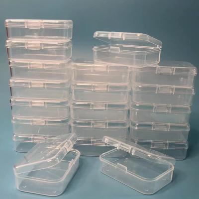 China Clear Plastic Organizer Storage Box 28 Piece Set 5 Sizes Rectangular Containers with Lids for Small Items for sale