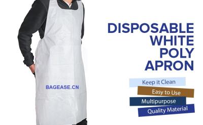 China Disposable Heavy Weight Poly Apron 46x28 Inches 2 Mil for Cooking Arts Crafts for sale