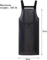China Oil Proof Waterproof TPU Butcher Apron 140x90cm Adjustable Strap Unisex Food Processing for sale