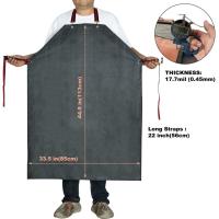 China Wholesale Custom Size Chemical Resistant Apron Heavy Duty Rubber Neoprene 113x85cm 0.45mm for sale