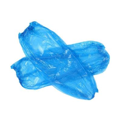 China Disposable Waterproof PE Sleeve Cover 40x22cm 3g Oversleeves for Food Service Cleaning for sale