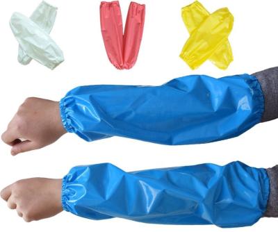 China Waterproof Anti-Oil TPU PVC Plastic Oversleeve 40cm Length Custom Size for Food Industry for sale