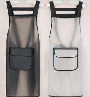 China Biodegradable TPU Waterproof Kitchen Apron 68x78cm Custom Logo Oil Proof Stain Proof Erasable for sale