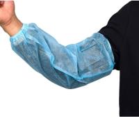China Disposable Non Woven Arm Sleeves 40x20cm Protective Sleeve Covers with Elastic Closures for sale