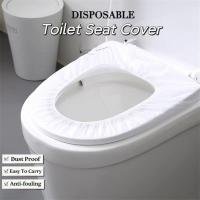 China Disposable Non-Woven Toilet Seat Cover 17x136cm 25gsm Anti-Dust Bathroom Seat Cushion for Hotel for sale