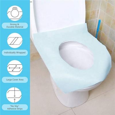 China Disposable Toilet Seat Cover 40x60cm Virgin Wood Pulp Waterproof Portable Travel Bathroom for sale