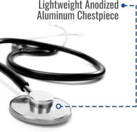 China Spectrum Series Lightweight Nurse Stethoscope 46mm Chestpiece PVC Y Tube 600mm Medical Clinical Teaching for sale
