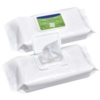 China Disposable Wet Adult Wipes 64 Pack 9x13 Inch Pre Moistened Soft Washcloths Aloe Enriched Hypoallergenic for sale