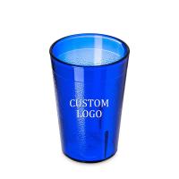 China 8oz Custom Logo Amber SAN Plastic Tumbler Cup for Hotel Restaurant Kitchen Use for sale