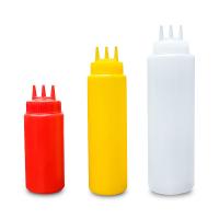 China 32 oz Plastic Squeeze Bottle for Condiments Syrup Ketchup Sauces Oil Honey for sale