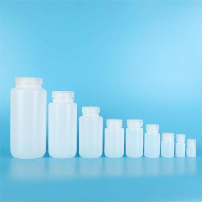 China HDPE Wide Mouth Plastic Reagent Bottle 8ml-1000ml Lab Sample Sealing Bottle for sale