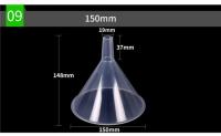 China PP Plastic Funnel 50-120mm Transparent Laboratory Funnel for Perfume Dispensing for sale