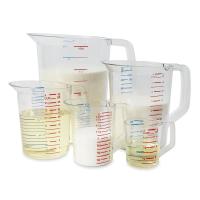 China 500ml Clear Plastic Measuring Cup with Spout Graduated PP Beaker for Lab Kitchen for sale