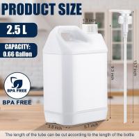 China 0.7 Gallon HDPE Plastic Jug with Child Resistant Lid and Pump Dispenser Ergonomic Handle Heavy Duty Storage for sale