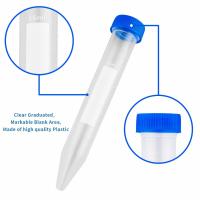 China 15mL Conical Centrifuge Tubes Sterile Polypropylene with Screw Caps 9400 RCF 300 Pcs for sale