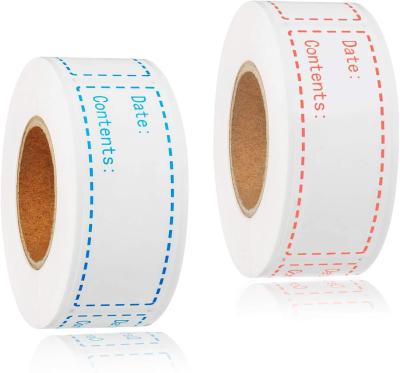 China Removable Food Storage Labels 1x3 Inch 300 Pack Waterproof Freezer Stickers for Refrigerator Organization for sale
