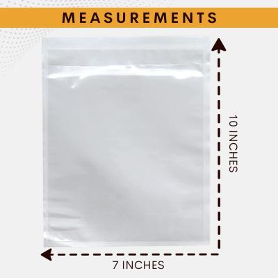 China 100 Pack 7x10 Inch Shipping Label Sleeves Self-Adhesive Peel Seal Clear Waterproof Packing Slip Envelope Pouches for sale