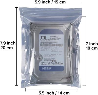 China Anti Static Resealable Bags 5.9 x 7.9 Inches 100 Pack ESD Bags for HDD SSD Motherboard for sale