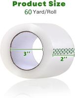 China Heavy Duty BOPP Packaging Tape 2 Inch x 60 Yards Strong Acrylic Adhesive for Shipping Sealing for sale