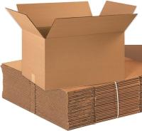 China Corrugated Cardboard Shipping Boxes 24x16x12 Inch 10 Pack Heavy Duty 65 lbs Capacity for sale
