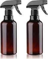 China Plastic Spray Bottles 16.9oz 500ml 2 Pack Heavy Duty Adjustable Nozzle Mist Stream for sale