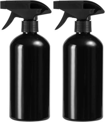 China 17 oz PET Plastic Trigger Spray Bottle Refillable 2 Pack Adjustable Mist Stream for sale