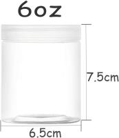 China 24 Pack 8oz Clear Plastic Jars with White Leak Proof Lids for Slime Candy Beads DIY Storage BPA Free for sale