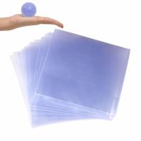 China PVC Heat Shrink Wrap Bags 4x4 Inch 200Pcs for Handmade Soap Bath Bombs Crafts for sale