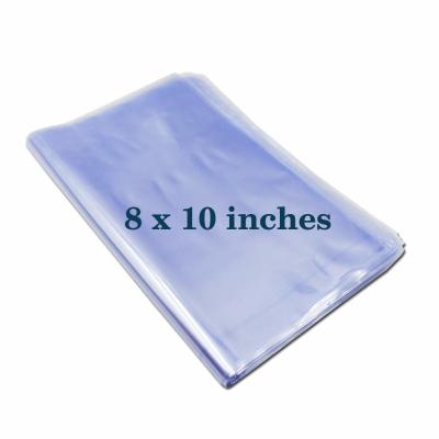 China PVC Heat Shrink Wrap Bags 8x10 Inches 100 Packs for Soap Bath Bombs Candle Packaging for sale
