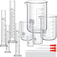 China Borosilicate Glass Graduated Cylinder Beaker Set 10-100ml 50-1000ml Lab Supplies for sale