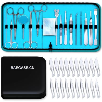 China 38 PCS Advanced Dissection Kit Biology Lab Anatomy Set Stainless Steel Scalpel Knife Handle Blades Medical Students Veterinary for sale