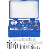 China M2 Class Chrome Plated Calibration Weight Set 10-500g 8pcs 1000g Total with Case and Tweezers for sale