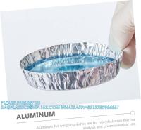 China Aluminum Weighing Boats 43mm x 12mm Pack of 100 Reusable Lab Foil Trays for Chemistry for sale