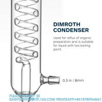 China Allihn Condenser Glass Soxhlet Extractor 31cm Distillation Chemistry Lab Glassware Tube for sale