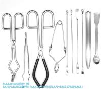 China Labwares Essential Lab Tools Starter Pack 18 Piece Crucible Beaker Tongs Spatula Scoop Test Tube Clamps Forceps for sale