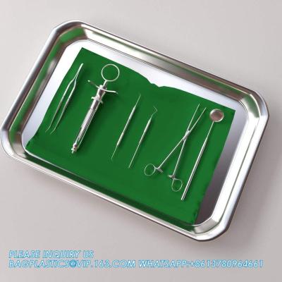 China 5 Pack Stainless Steel Surgical Tray 10.43 x 7.67 Inch Medical Dental Lab Instrument Organizer for sale