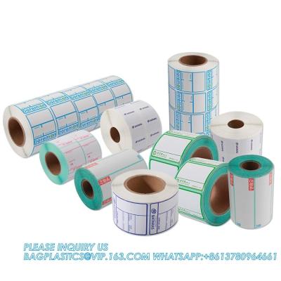 China Waterproof Self-Adhesive Thermal Label Sticker 40mm x 30mm for Bottle Supermarket Store Outdoor Camping for sale